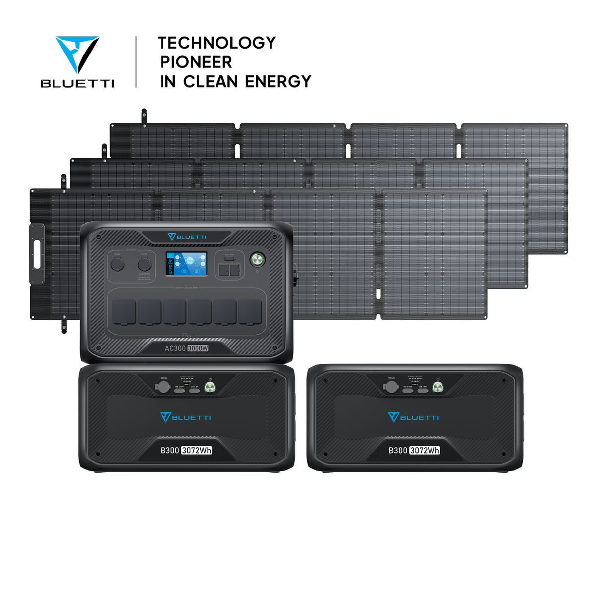 BLUETTI AC300 + 2*B300 + Solar Panels | Solar Generator Kit — SolarCircle